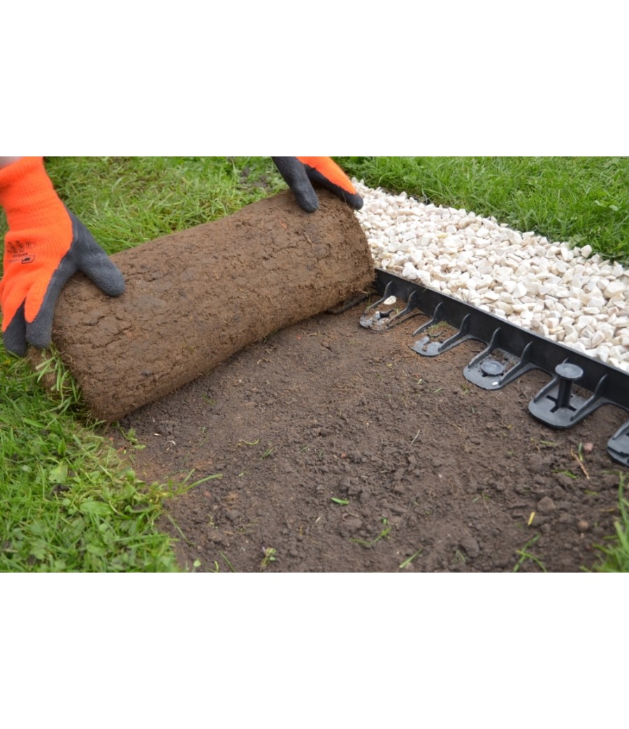 Plastmasas apmale 800x75x44 mm, melna | E-Plastena.lv