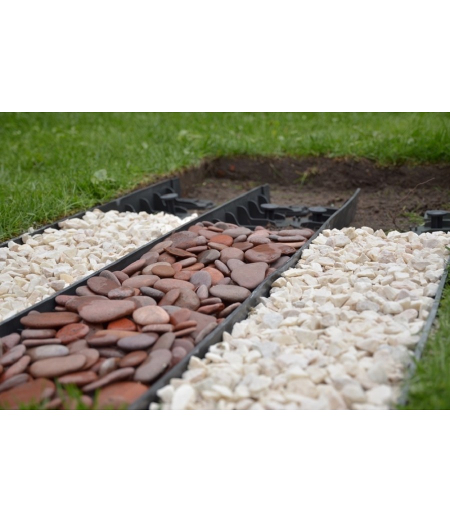 Plastmasas apmale 800x75x44 mm, melna | E-Plastena.lv