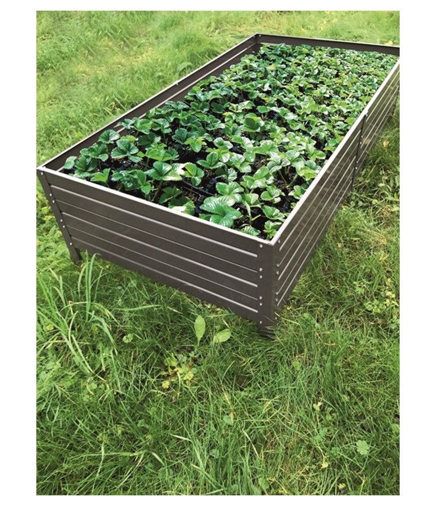 Paaugstinātā dārza dobe KLASIKA GARDEN brūna | E-Plastena.lv